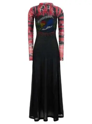 Balenciaga Printed Jersey Dress - Multicolor
