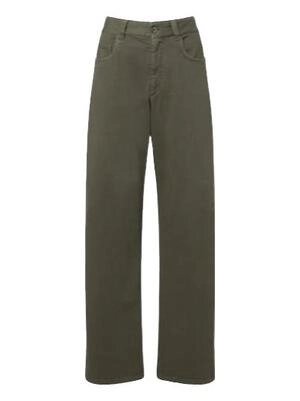Brunello Cucinelli Brunello Cucinelli Monili Wide-Leg Jeans Green