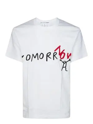 Comme Des Garçons Crew Neck Short-sleeved T-shirt - White