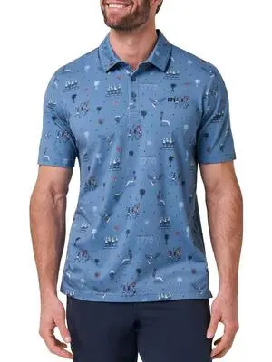 Travis Mathew Comfortknit Festival Performance Polo - Coronet