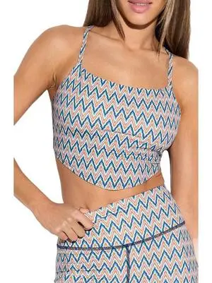 Spiritual Gangster Mystic Trail Bandana Bra Top - Amethyst/multi