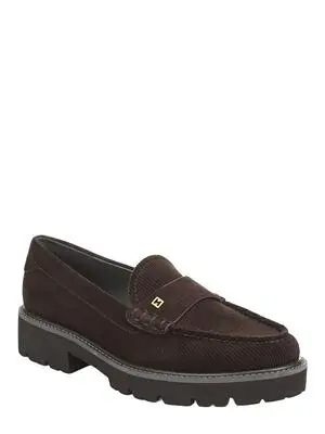 Franco Sarto Saffron Lug Sole Loafers - Brown