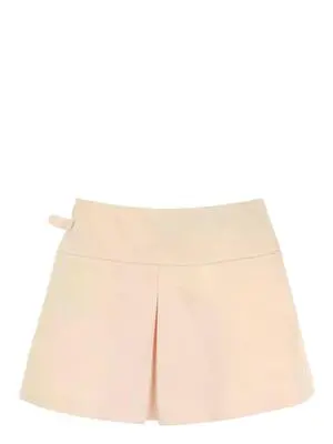 LOUIS VUITTON Mini Wrap-style Pleated Skirt - Neutrals