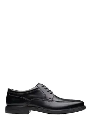 Clarks Ipswich Apron Ii Leather Derby Shoes - Black