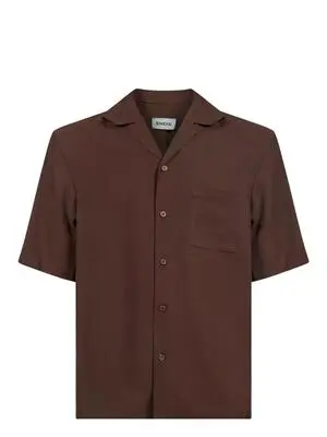 Simkhai Cade Camp Short-sleeve Shirt - Brown