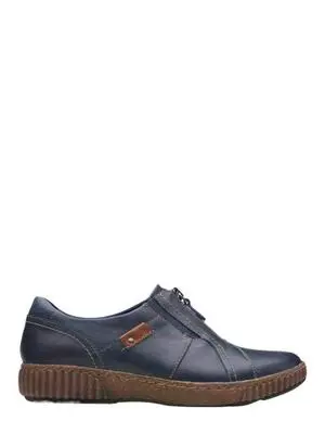 Clarks Magnolia Zip Shoes - Blue