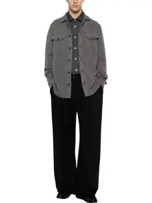 Eleventy Button-up Long-sleeve Shirt - Grey