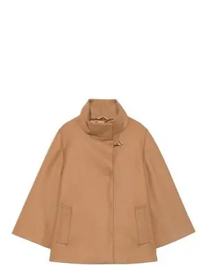 FAY Gabardine Cape Jacket - Beige