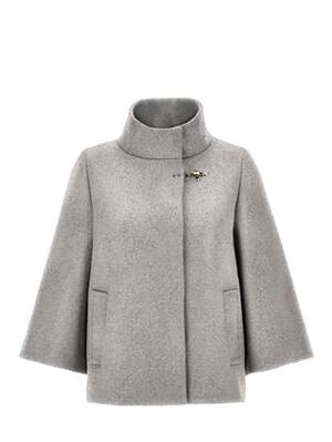 FAY Toggle Fastening Cape Coat - Multicolor