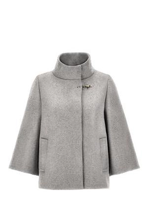 FAY Toggle Fastening Cape Coat - Multicolor