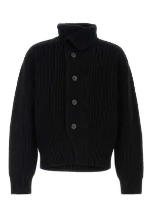 Dries Van Noten Merino Wool Cardigan - Black