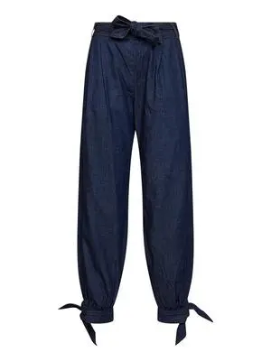 Zimmermann Ink Denim Aster Harem Trousers - Multicolor