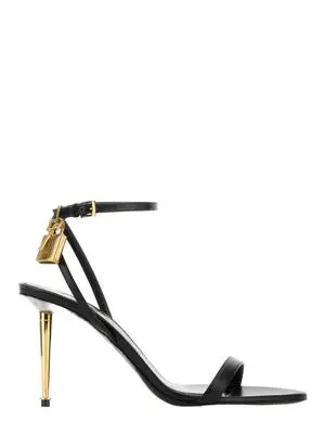 TOM FORD Leather Sandals With Stiletto Heel - Black