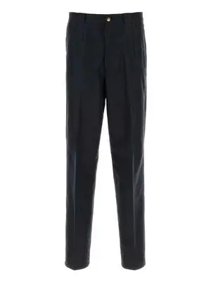Brunello Cucinelli Cotton Blend Trousers - Black