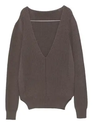 Rick Owens Wool V-neck Sweater - Multicolor