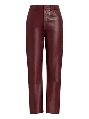 ALBERTA FERRETTI Alberta Ferretti Faux Leather Trousers