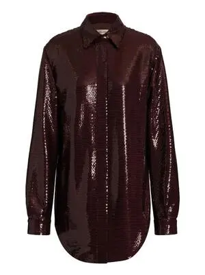 Alberta Ferretti Sequined Shirt - Multicolor