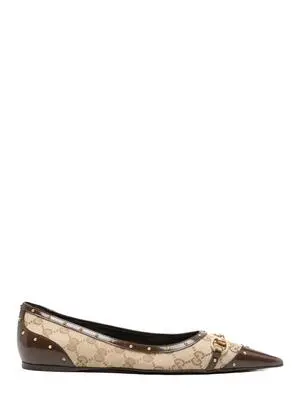 Gucci GUCCI Savoy Ballet Flats With Horsebit Detail Multicolor