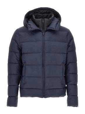 FAY Quilted Puffer Jacket With Hood - Multicolor