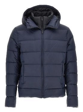 FAY Quilted Puffer Jacket With Hood - Multicolor