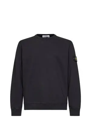 Stone Island Stone Island Men Black Organic Stretch Cotton Crewneck Sweatshirt Multicolor