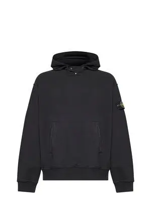 Stone Island Organic Cotton Hoodie With Badge Detail - Multicolor