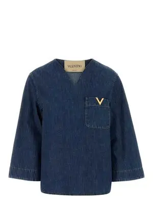 Valentino Garavani Denim Blouse - Blue