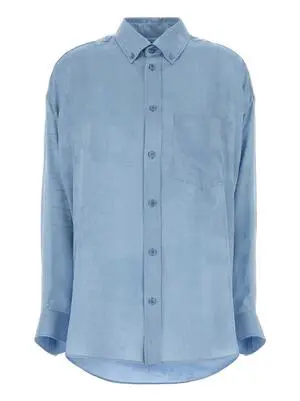 Balenciaga Light Silk Shirt - Blue