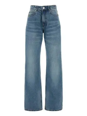 AMI Paris Wide Leg Denim Jeans - Blue