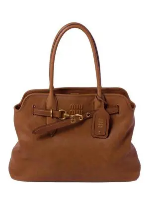 Miu Miu Aventure Medium Leather Handbag - Multicolor