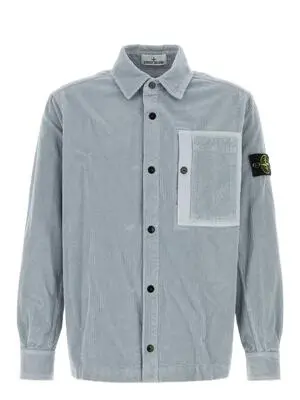 Stone Island Powder Corduroy Shirt - Blue