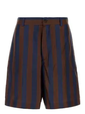 Fendi Printed Silk Bermuda Shorts - Multicolor
