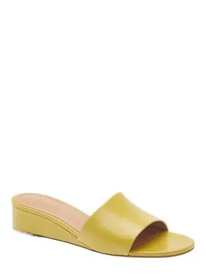 MANSUR GAVRIEL Zeppa Leather Slide Wedge Sandal - Citrus