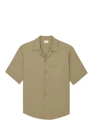 SAINT LAURENT Saint Laurent Geometric Print Silk Shirt