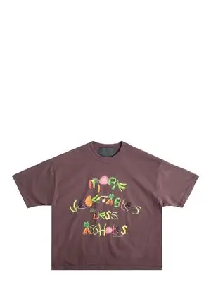 JUNGLES More Vegetables Graphic T-shirt - Brown
