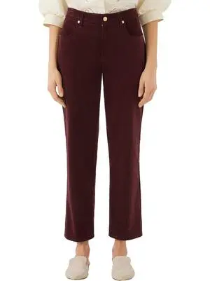 KAREN KANE Karen Kane Stretch Corduroy Ankle Pants