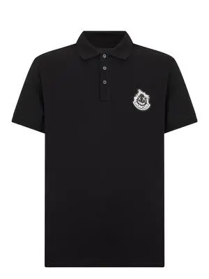 Moncler Logo Polo Shirt - Black