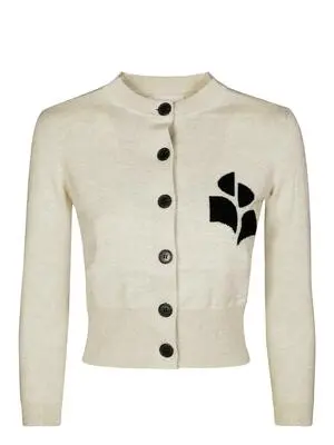 Isabel Marant Étoile Wool-cotton Knit Cardigan - Grigio