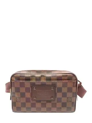 LOUIS VUITTON Damier Ebene Brooklyn Belt Bag - Brown