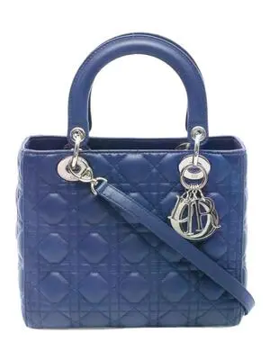 Dior Lady Cannage Tote Bag - Blue