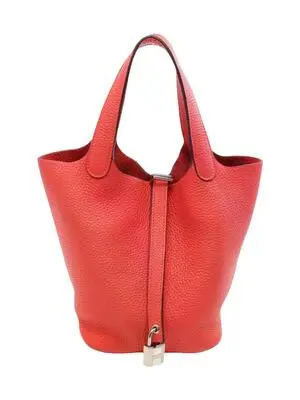 Hermès Picotin Lock Tote Bag - Red
