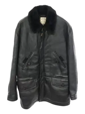 Hermès Lamb Leather Mouton Coat - Black