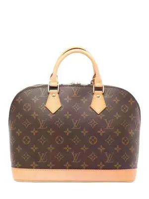 LOUIS VUITTON Monogram Alma Pm Satchel Bag - Brown