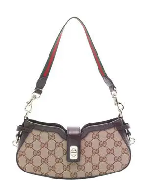 Gucci Monogram Canvas Shoulder Bag - Neutrals