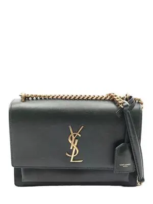 Saint Laurent Medium Sunset Chain Shoulder Bag - Green