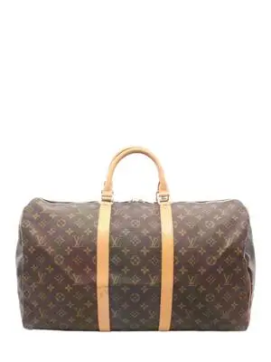 LOUIS VUITTON Monogram Keepall 50 Holdall - Brown