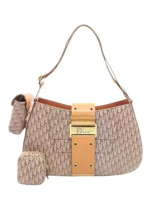 Dior Trotter Monogram Shoulder Bag - Neutrals