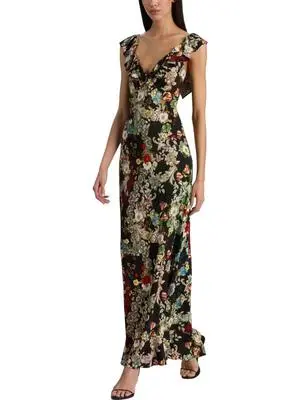 Alice + Olivia Gemma Maxi Dress - Black