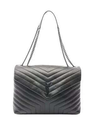 Saint Laurent Lulu Chain Shoulder Bag - Black