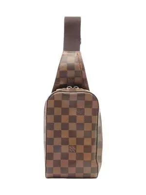 LOUIS VUITTON 2001 Geronimos Damier Ebene Canvas Backpack - Brown
